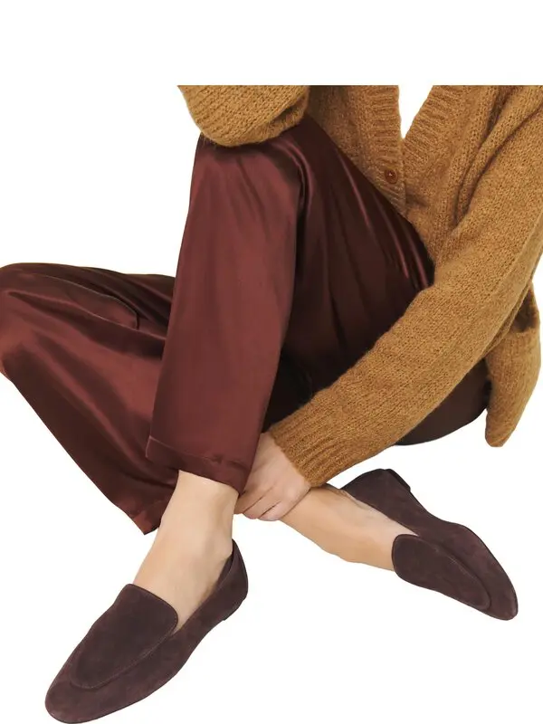 REFORMATION Kat Soft Loafer Round Toe Slip-on - Brown