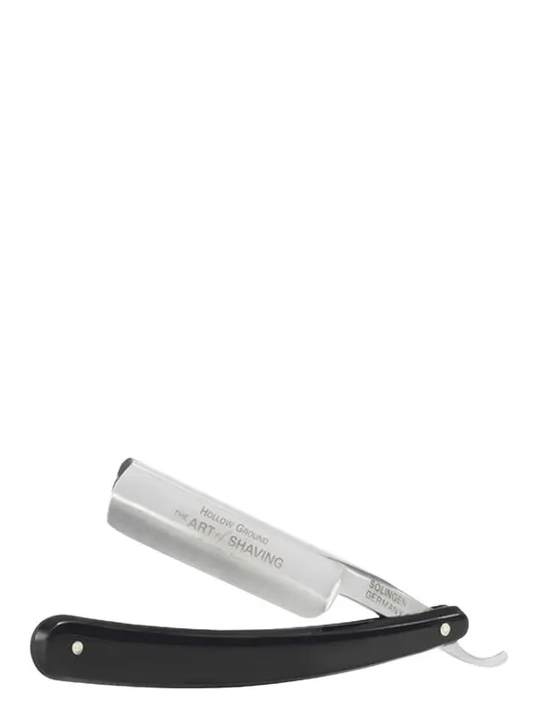 THE ART OF SHAVING Black 5/8 Blade Round Straight Razor - One-color
