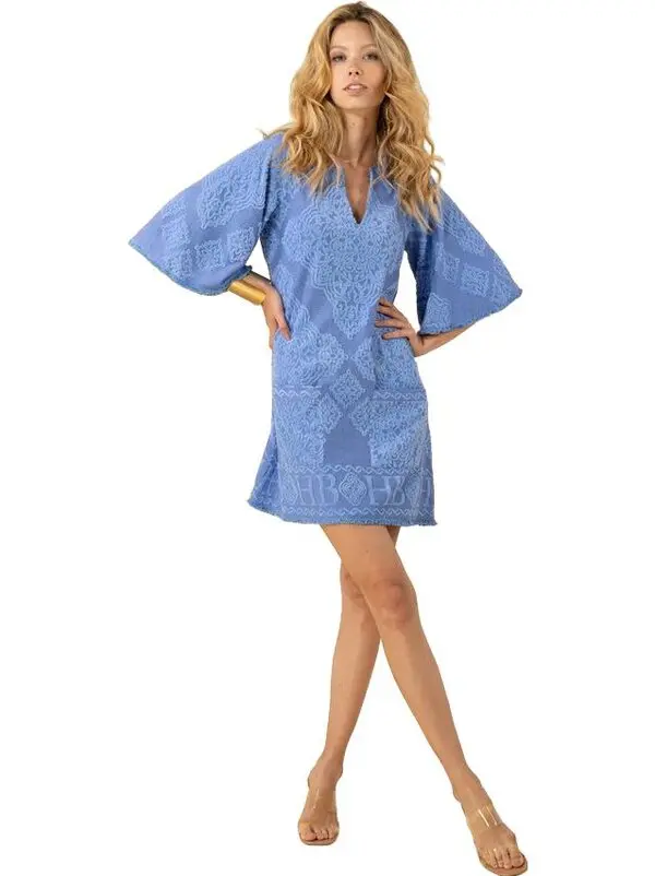 Hale Bob Mikayla Jacquard Mini Dress - Blue