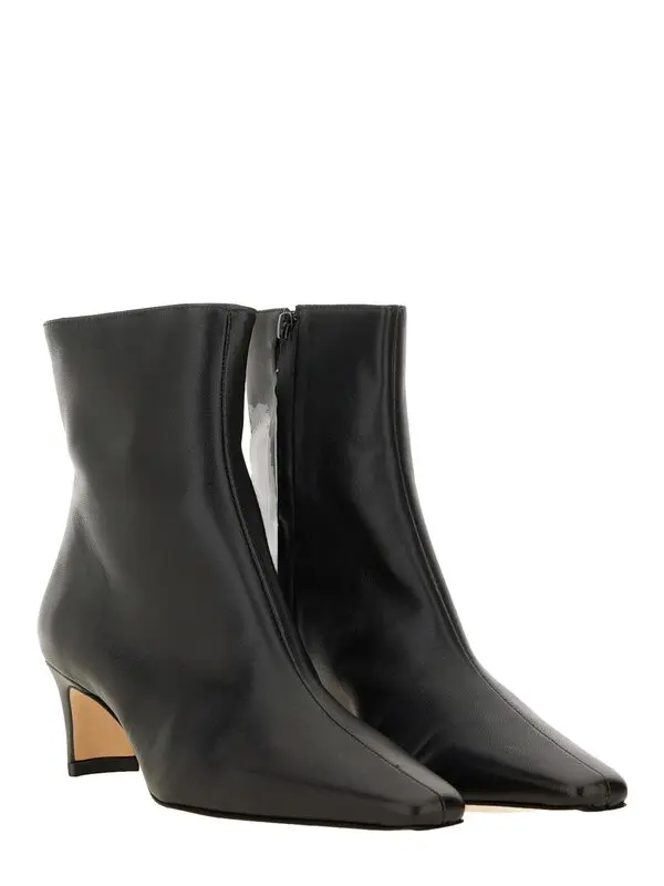 Staud Flat Ankle Boots - Black