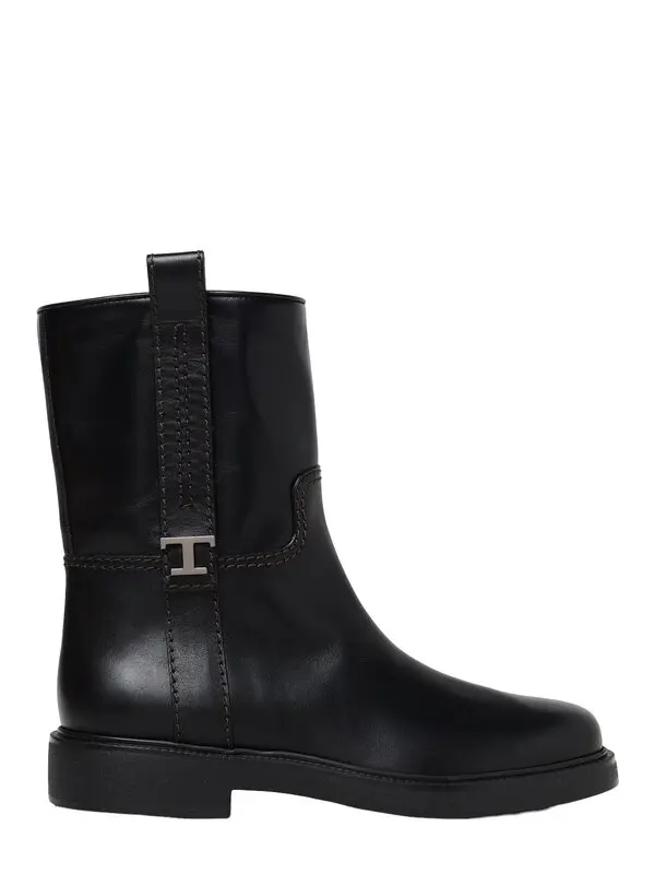 TOD'S Leather Boots - Black