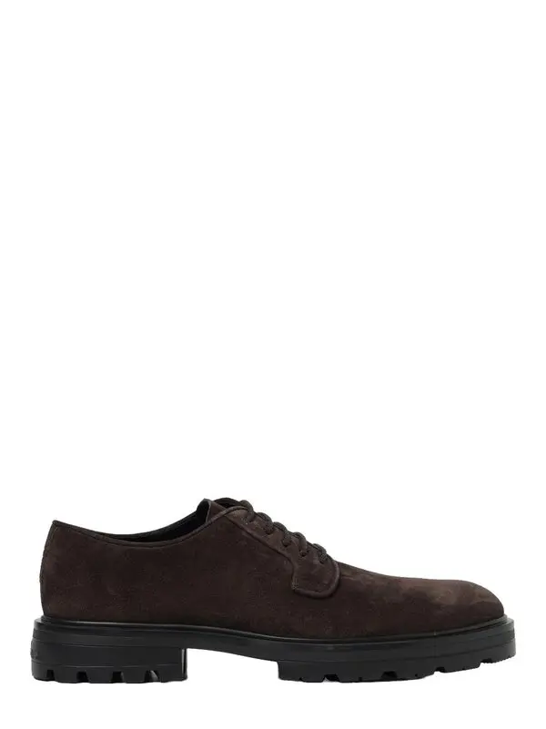 Hogan Suede Lace-up Brogues - Dark