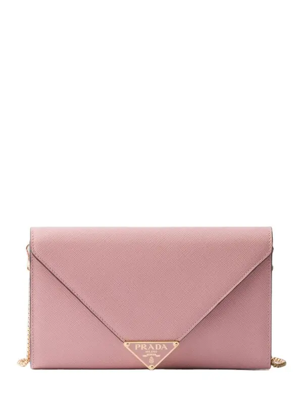Prada Mini Saffiano Leather Bag - Peach