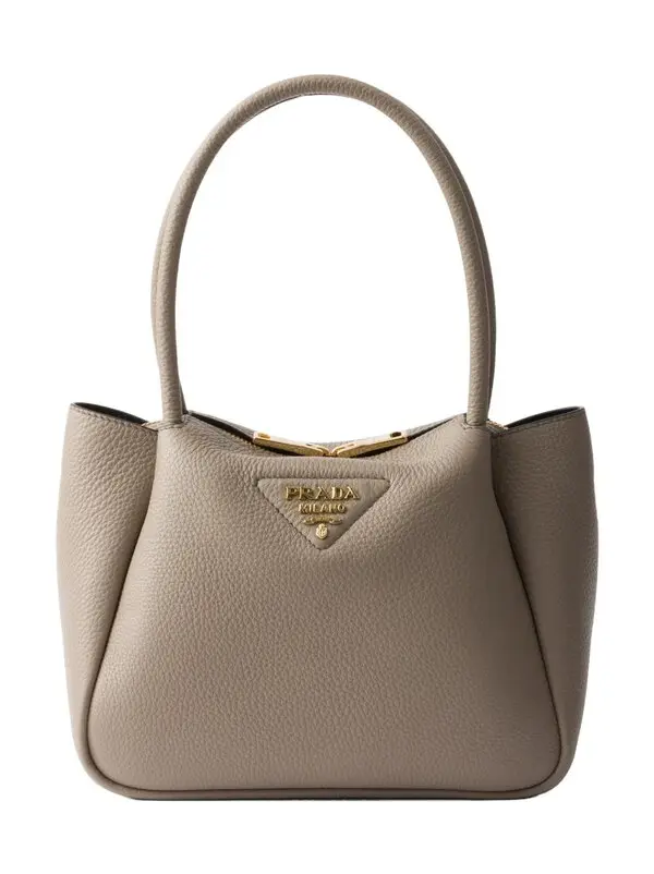 Prada Small Leather Handbag - Grey