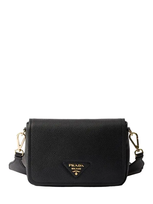 Prada Leather Shoulder Bag - Black