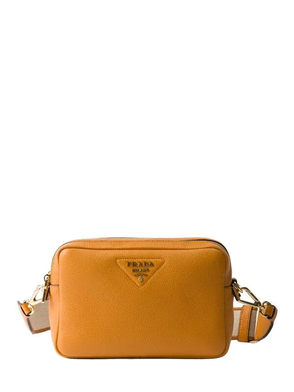 Prada Leather Shoulder Bag - Orange