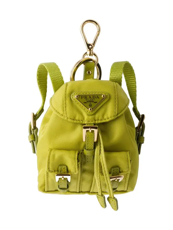 Prada Re-nylon Keychain Charm - Fern Green