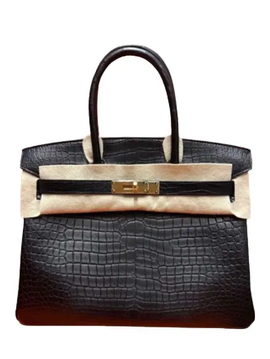 Hermès 30cm Birkin With Gold Hardware - Black