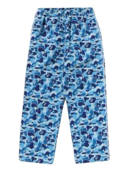 A BATHING APE Abc Camo Track Pants - Blue