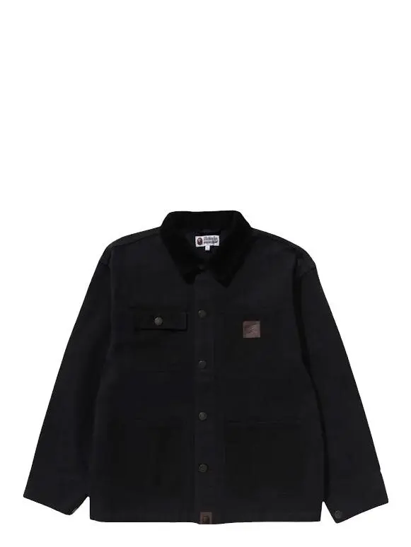 BAPE Line Camo Jacquard Work Jacket - Black