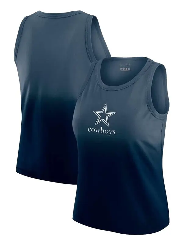 WEAR BY ERIN ANDREWS X Gracie Hunt Dallas Cowboys Ombre Tank Top - Navy