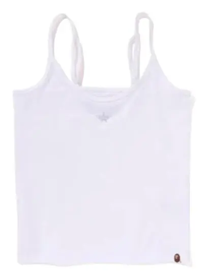 A BATHING APE Crystal Twin Sta Camisole - White