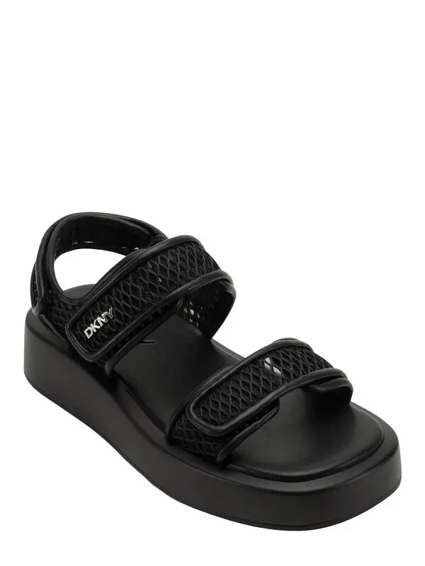 Dkny Owyn Platform Sandals - Black