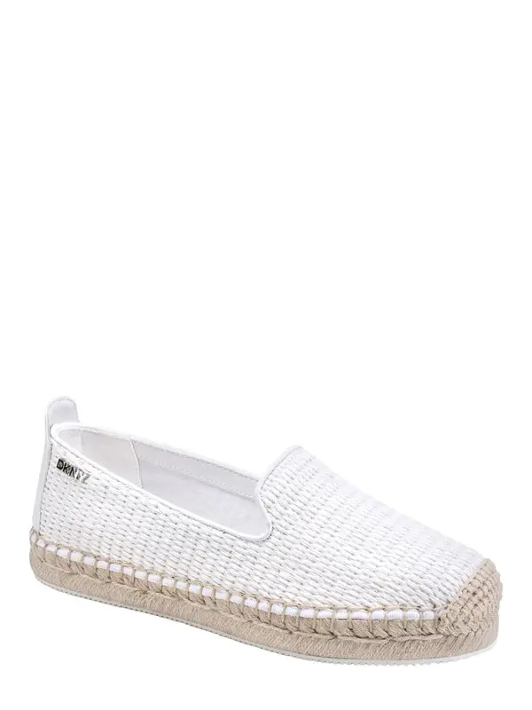 Dkny Mallandra Platform Espadrille Flat - Bright White