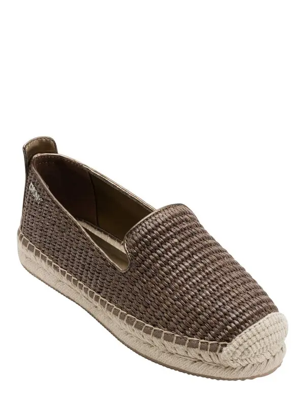 Dkny Mallandra Platform Espadrille Flat - Brown/ Bronze