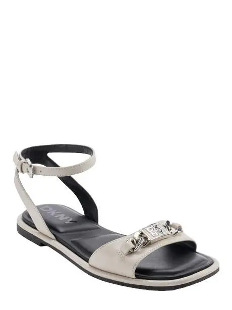 Dkny Bacliff Ankle Strap Sandal - Soft White