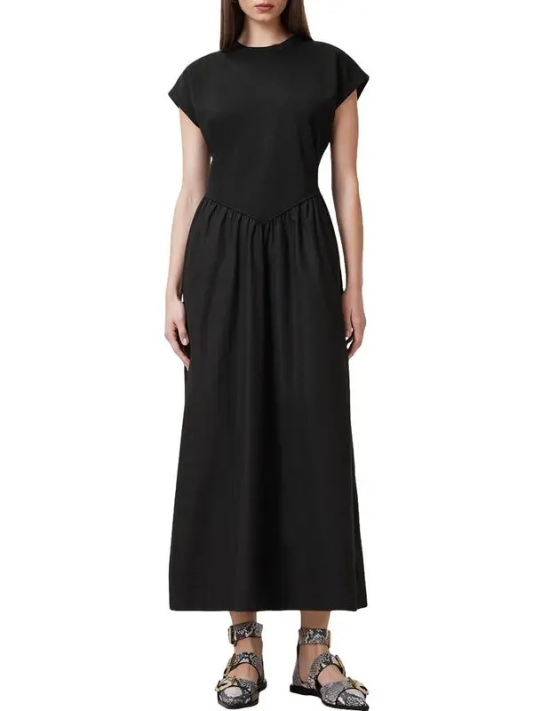ALLSAINTS Frankie Cotton T-shirt Dress - Black