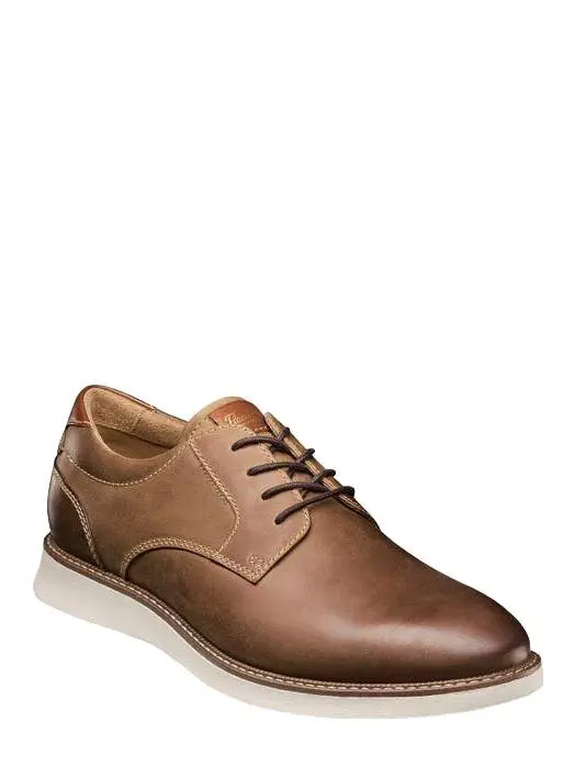 Florsheim Plain Toe Leather Derby - Brown