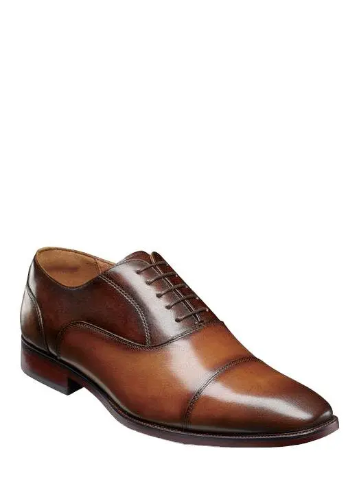 Florsheim Sorrento Lux Cap Toe Oxford - Cognac Multi