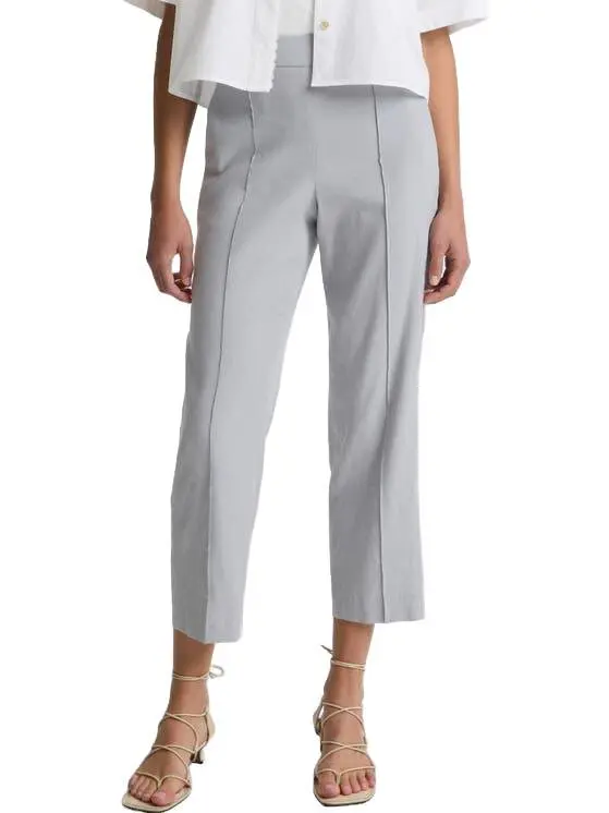 Vince Pintuck Linen-blend Tapered Trousers - Bay Mist