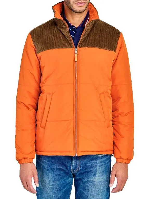 CON.STRUCT Solid Puffer Jacket - Orange