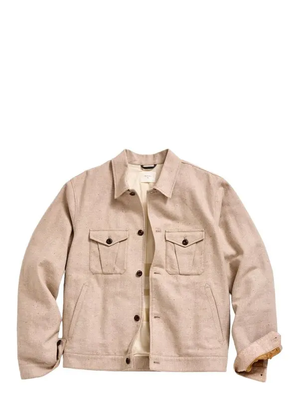 Billy Reid Tweed Member's Jacket - Pumice