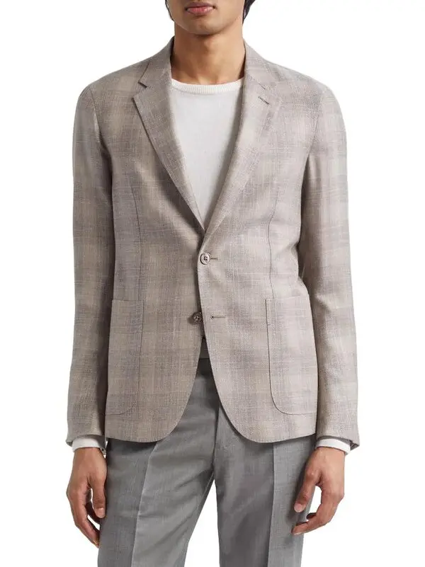 Zegna Fairway Crossover Plaid Wool - Medium Brown