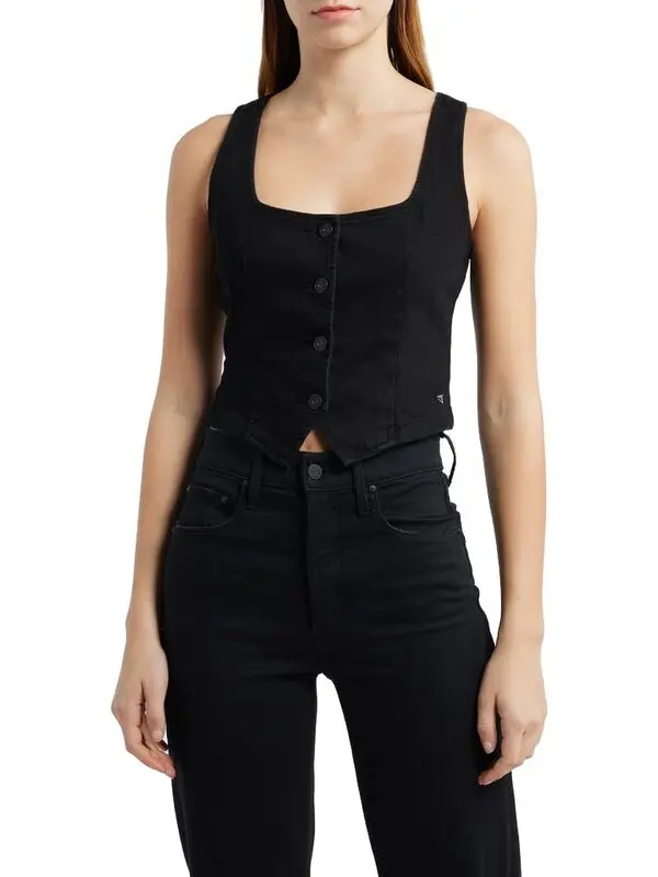 HIDDEN JEANS Denim Vest - Black