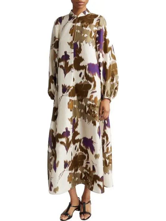 Max Mara Maesa Floral Maxi Dress - Ivory
