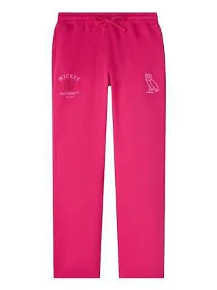 OVO X Disney Valentine's Collegiate Openhem Sweatpant - Fuchsia