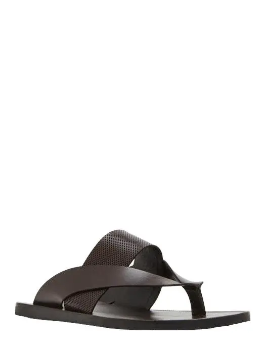 Steve Madden Cicero Flip Flop - Brown Leather