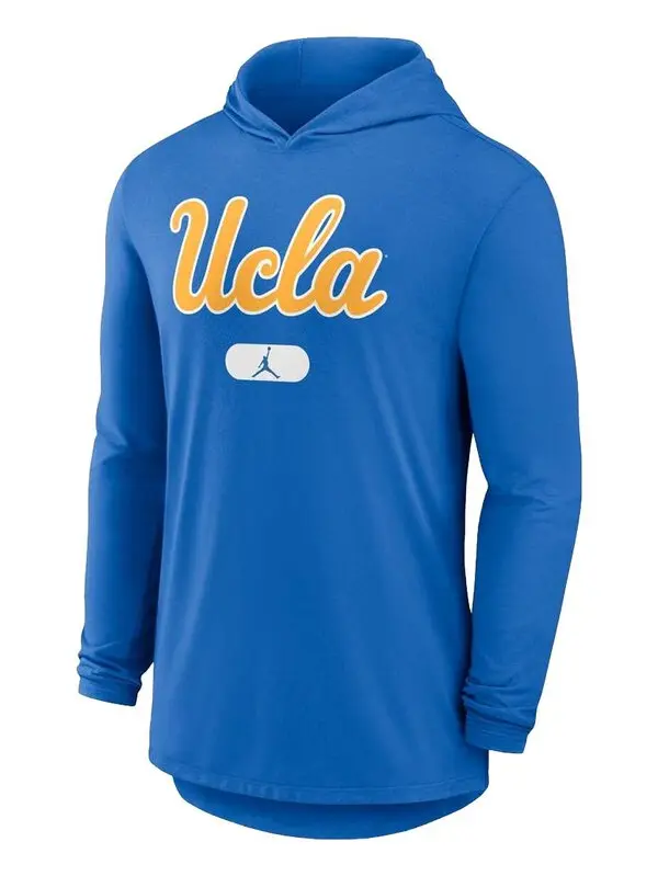JORDAN BRAND Ucla Bruins Lightweight Performance Hoodie T-shirt - Blue