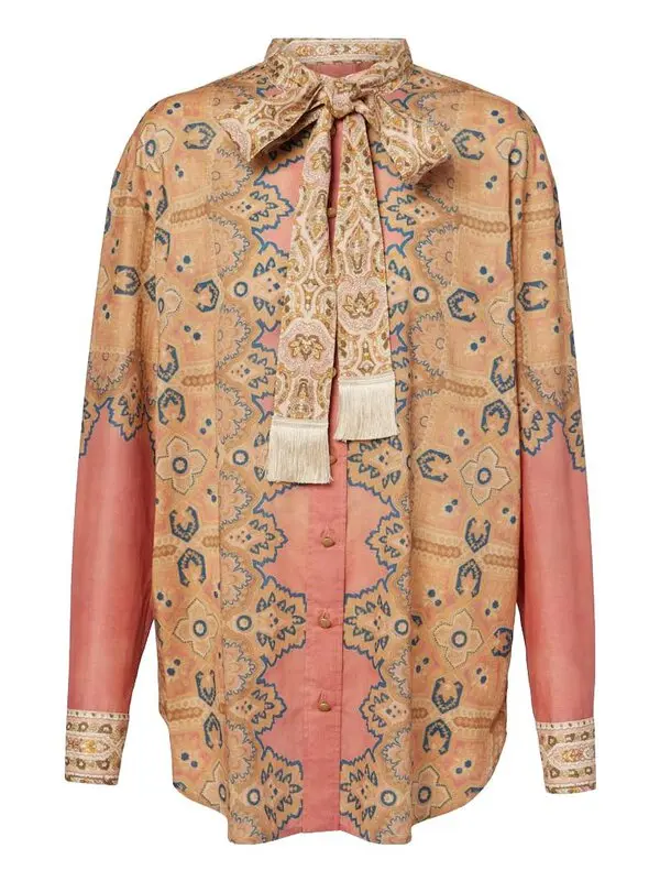 Valentino Garavani Voyage Imaginaire Cotton Muslin Blouse - Multicoloured