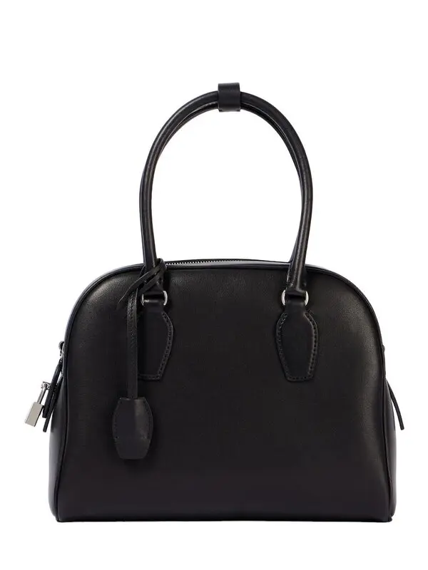 THE ROW India Leather Tote Bag - Black