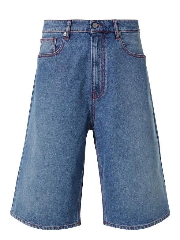 ERL Indiana Denim Bermuda Shorts - Blue