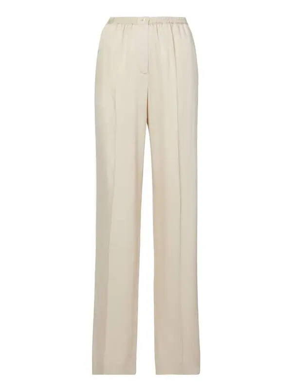 JOSEPH Tahiti Straight Leg Trousers - Beige