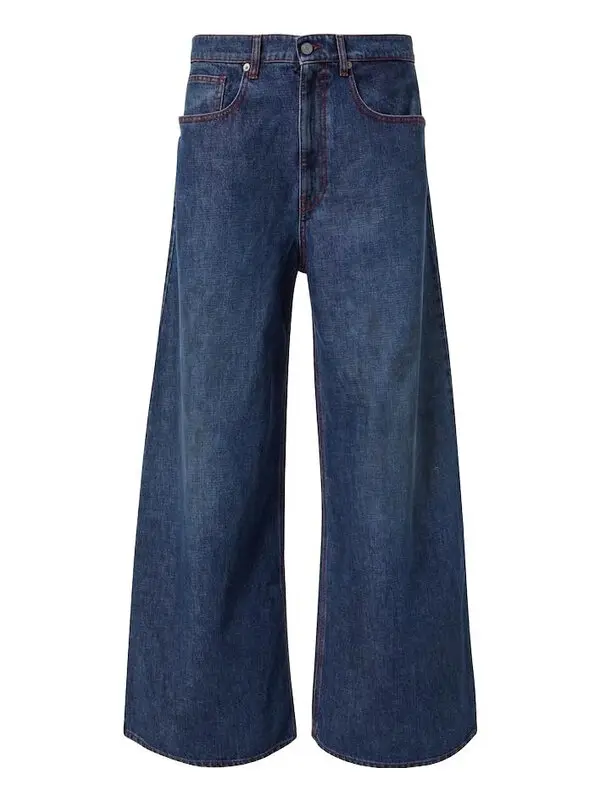 ERL Indiana Wide-leg Jeans - Blue