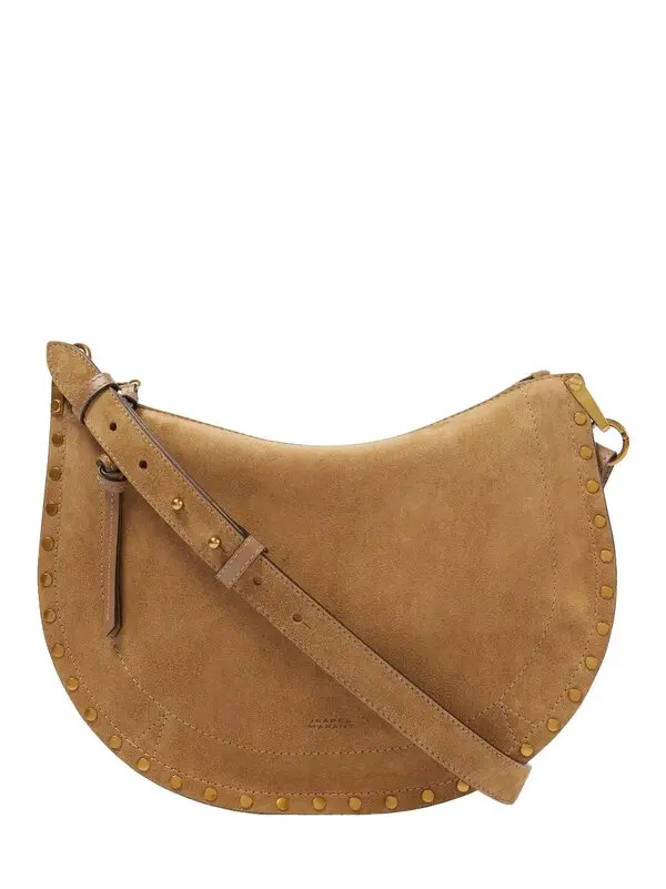 Isabel Marant Oskan Soft Zipped Shoulder Bag - Beige