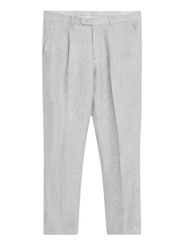 Brunello Cucinelli Straight-fit Pleated Pants - Grey