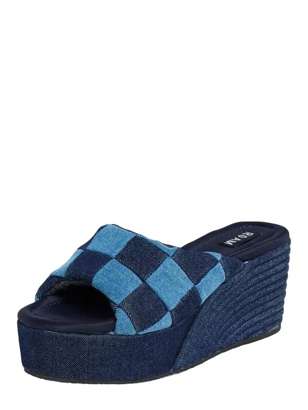 ROAM Scoop Patch Wedges - Denim/dark Denim