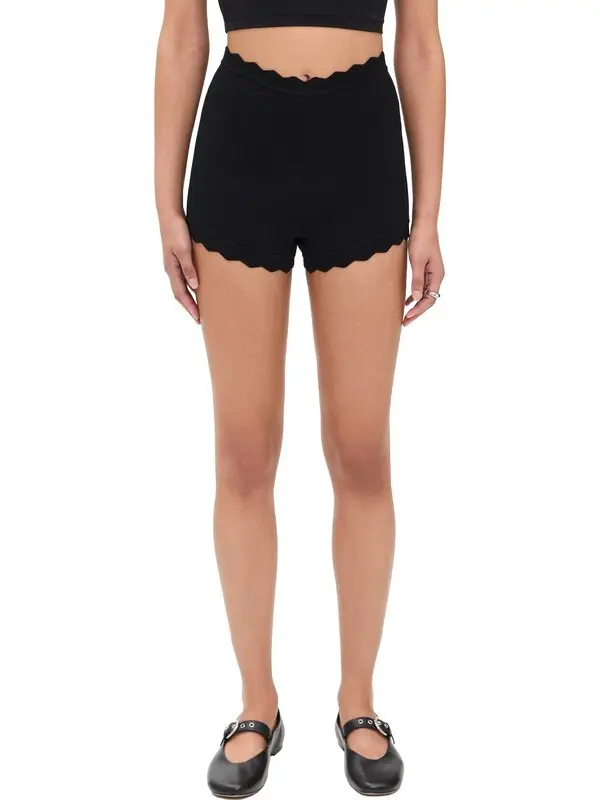 NIA Mazzy Knit Shorts - Black