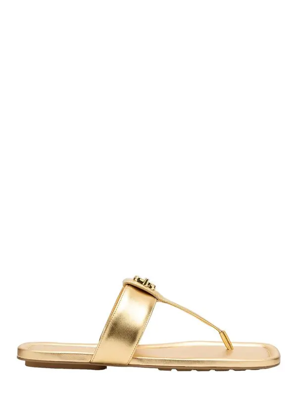 Marc Jacobs Dual T Metallic Sandals - Gold
