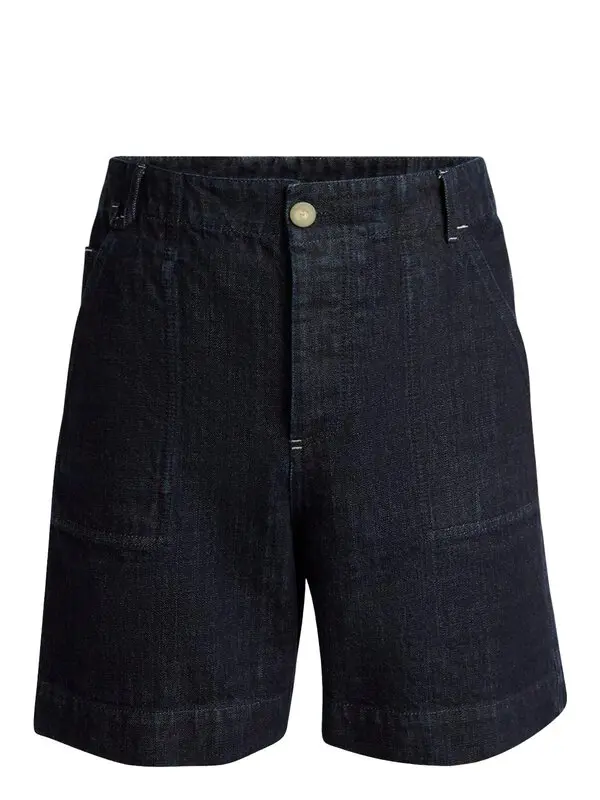 Jacquemus De-nimes Denim Bermuda Shorts - Dark Navy