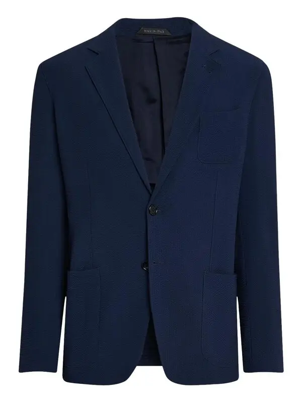 Giorgio Armani Upton Seersucker Sport Coat - Dark Blue