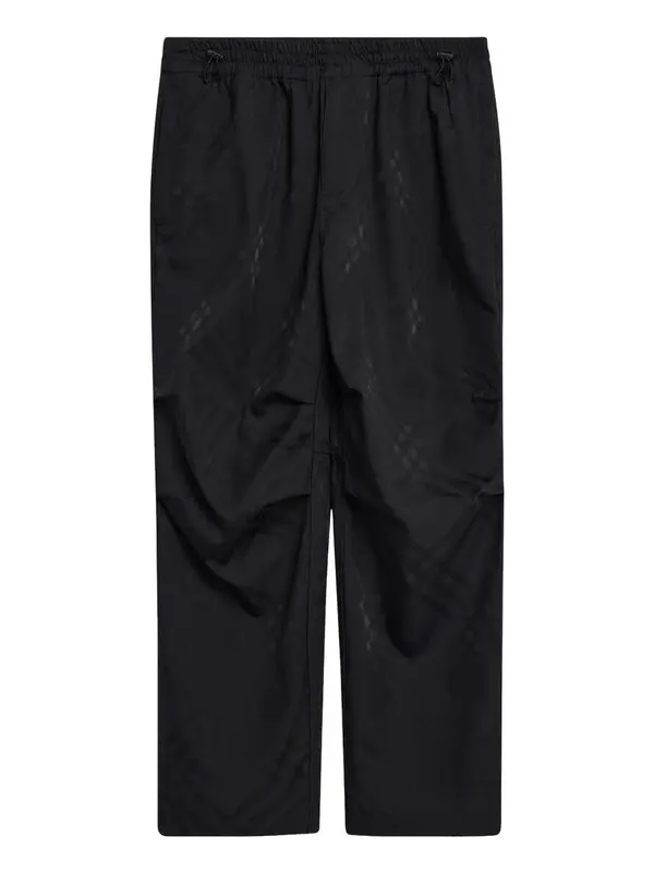 Burberry Tonal Check Trousers - Black Ip Check