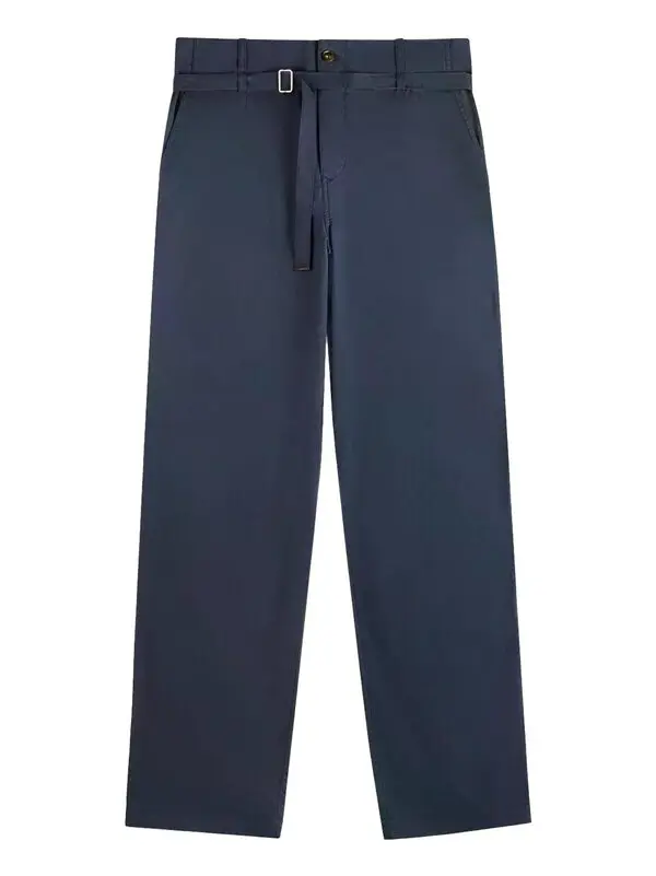 TOD'S Drawstring-belt Chinos - Blue