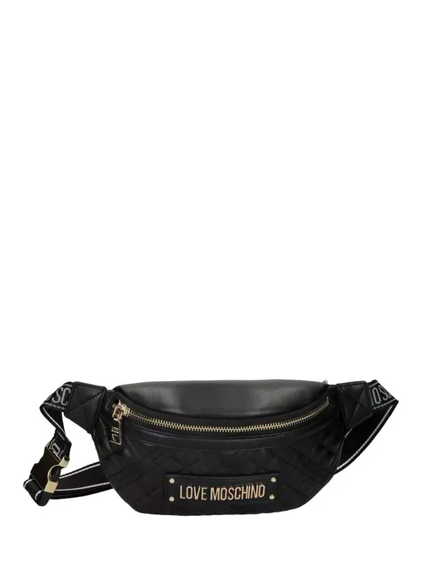 Moschino Quilted Belt Bag - Black
