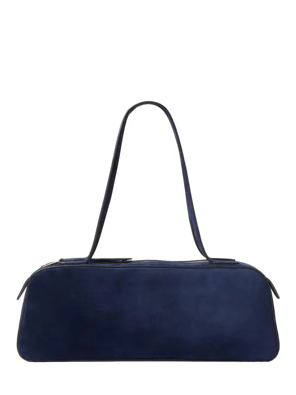 Khaite Simona Suede Shoulder Bag - Blue