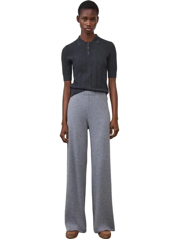LISA YANG Aina Trousers - Deep Cloud