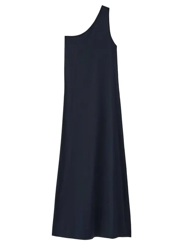 LISA YANG STORE Oliva One-shoulder Maxi Dress - Blue